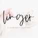 Linger Script Font Modern Calligraphy, Handwritten Script Font, Boho ...