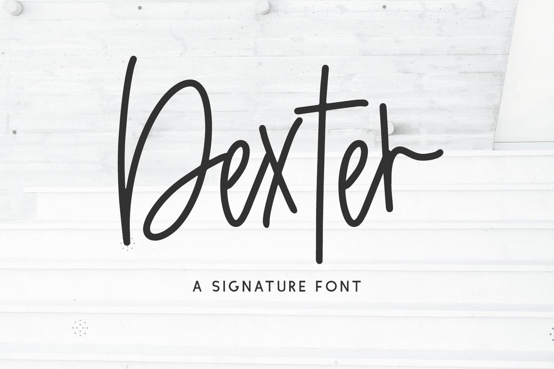 Dexter Script Font - Modern Calligraphy, Procreate Fonts, Handwritten ...