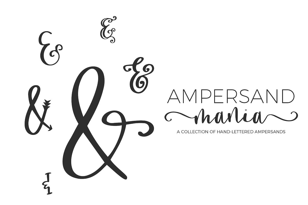 Ampersand Font Hand-written Font Hand-lettered Font Hand-lettered ...