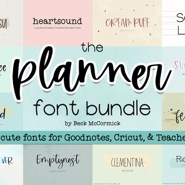 Font Bundle - Etsy