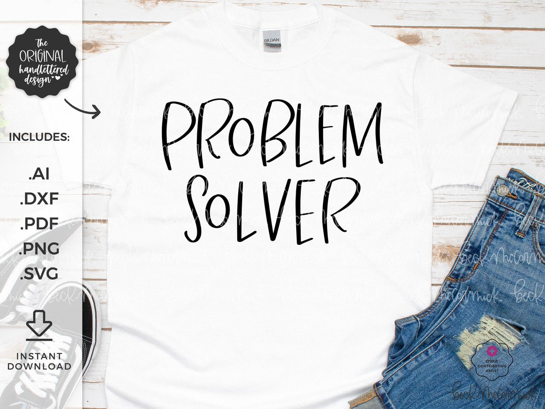Problem Solver SVG Student SVG Teacher Silhouette Cut File Instant ...