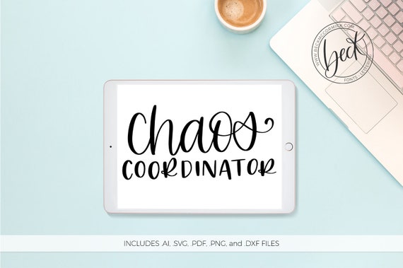 Craft Supplies & Tools Calligraphy Visual Arts Chaos Coordinator SVG ...