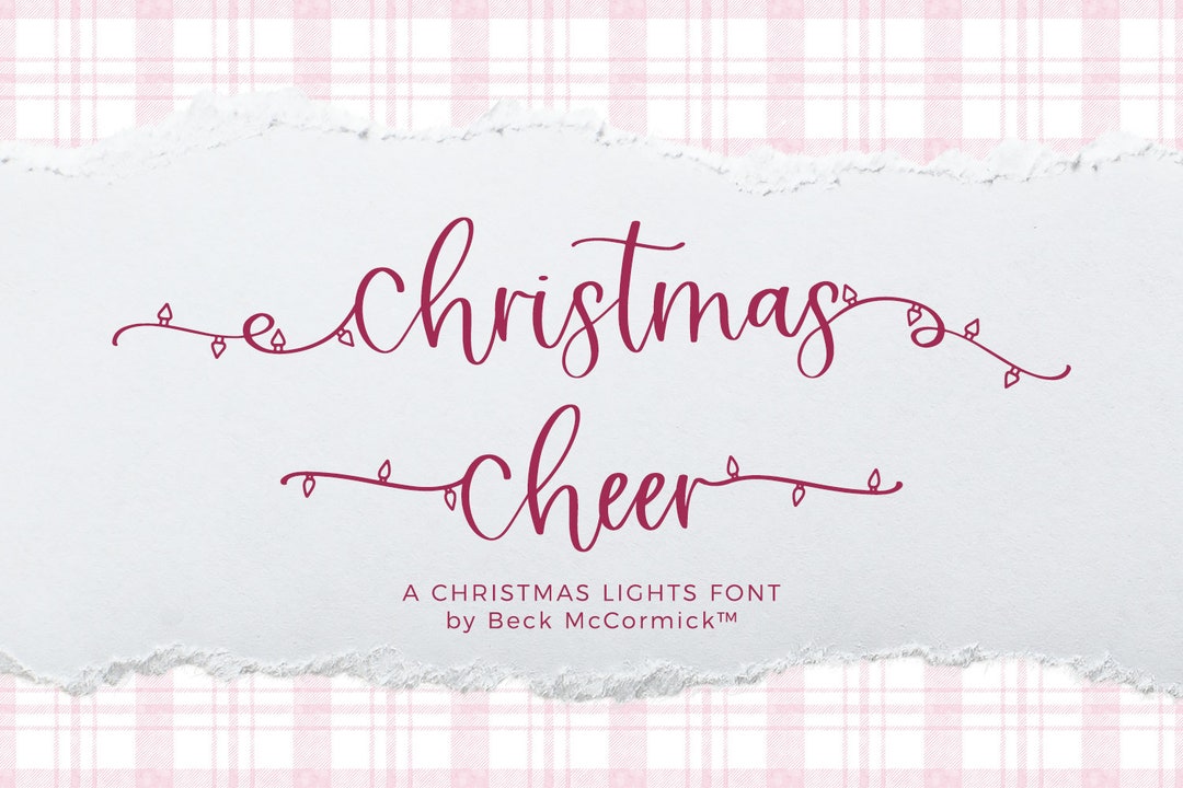 Christmas Cheer Script Font: Modern Calligraphy (OTF, TTF, Webfont) - Etsy