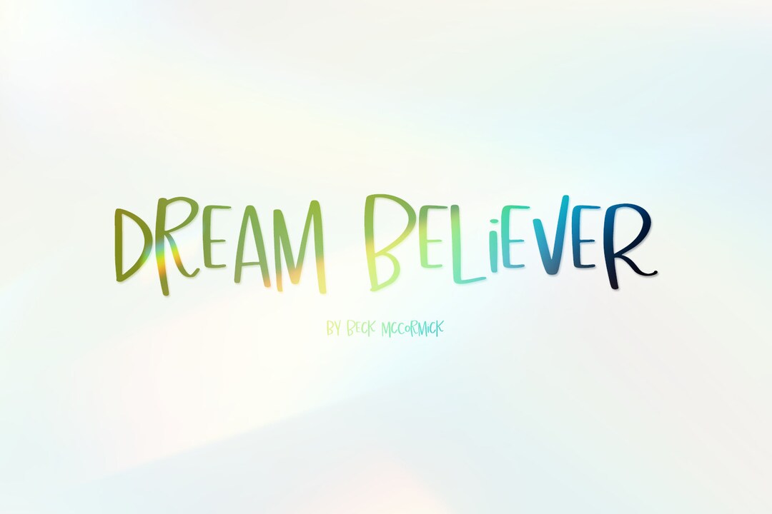 Dream Believer Sans Font Kids Font, Handwritten Font, Handwriting Font ...