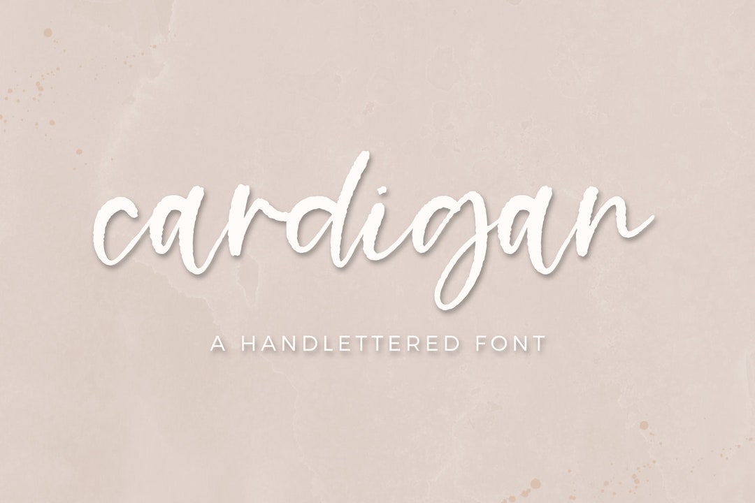 Cardigan Script Font Modern Calligraphy, Procreate Fonts, Handwritten ...