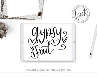 Gypsy Soul Svg | Etsy