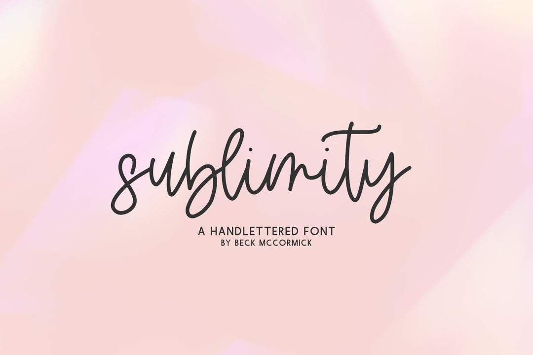 Sublimity Cursive Font - Fun Fonts, Bouncy Fonts, Fonts for Cricut ...