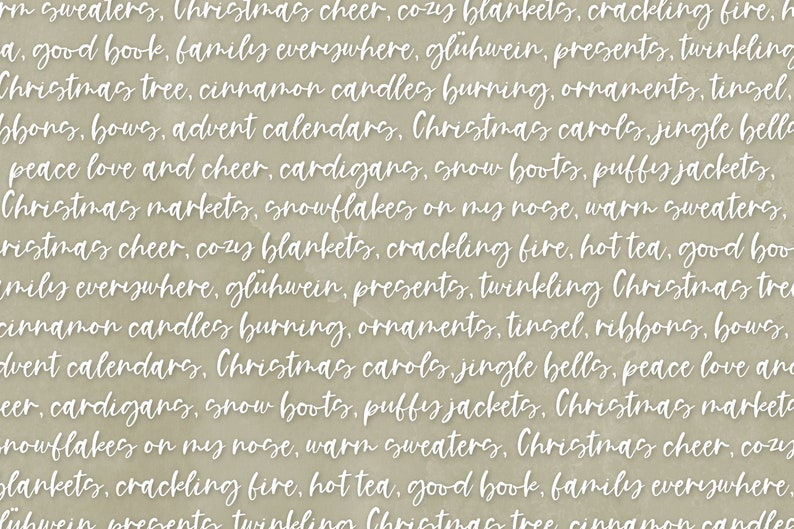 Cardigan Script Font Modern Calligraphy Procreate Fonts | Etsy