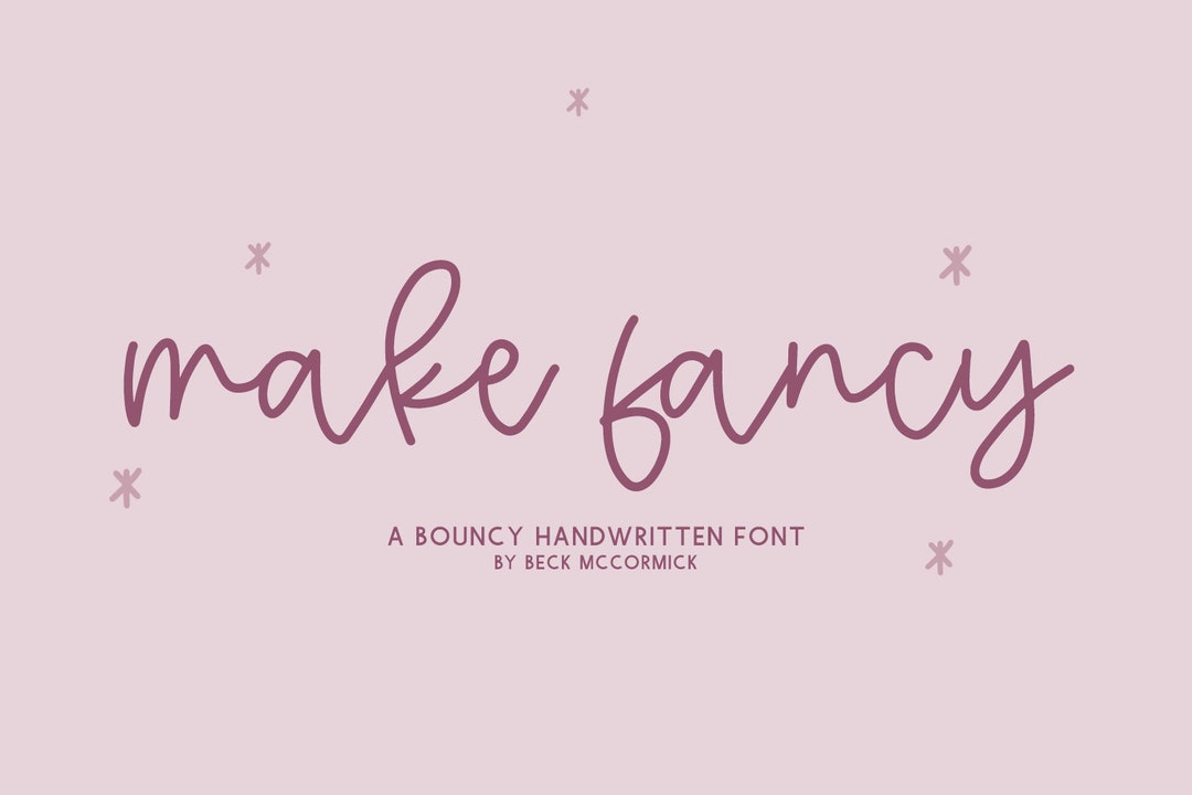 Make Fancy Script - Procreate Font, Modern Calligraphy Font, Cricut ...