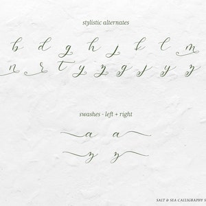 Salt and Sea Cursive Font - Modern Calligraphy, Handwritten Script Font ...