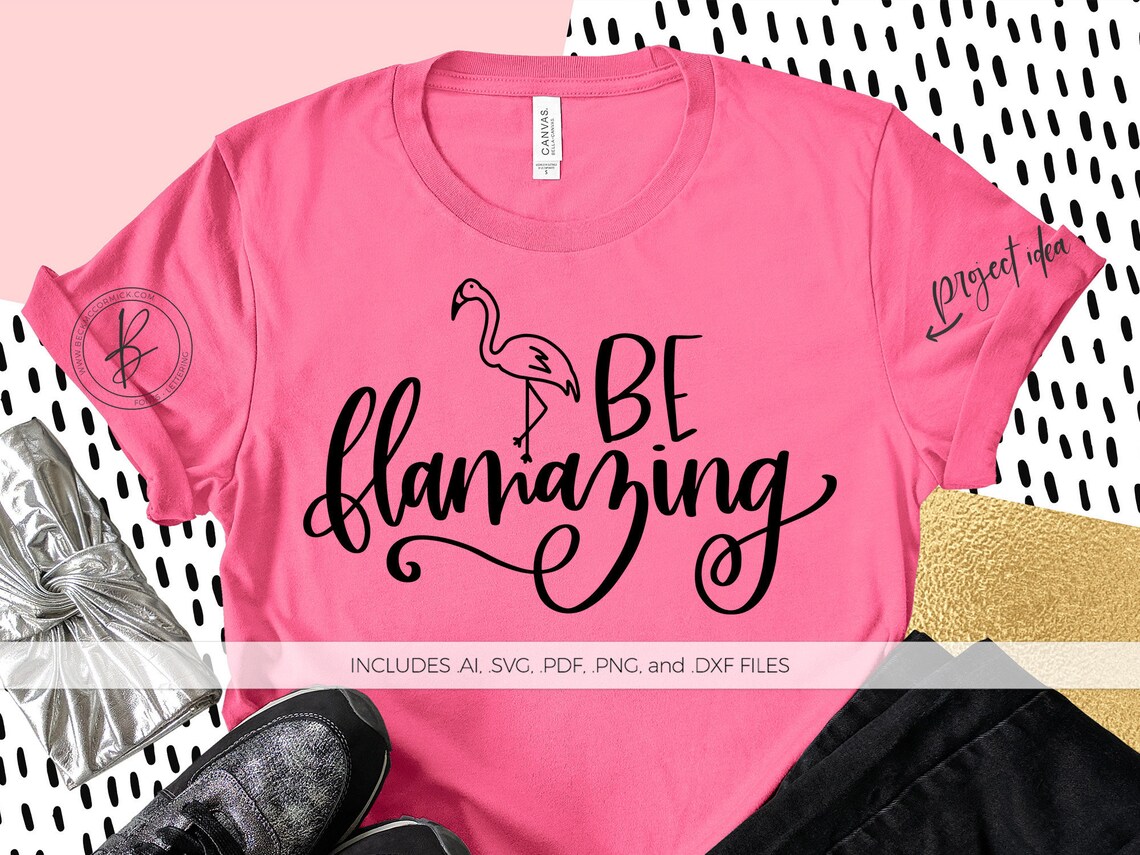 Be Flamazing SVG Silhouette Cut File Hand-lettered SVG - Etsy