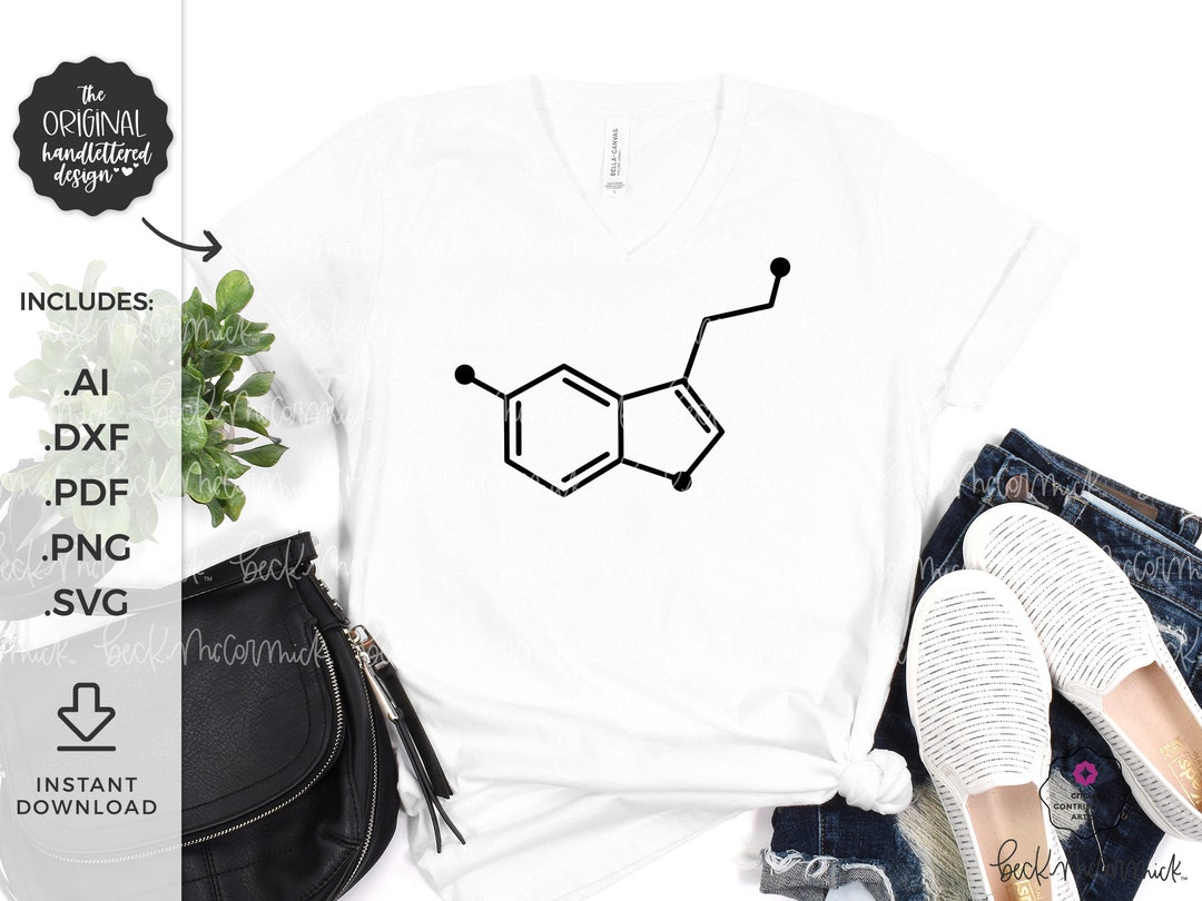Serotonin SVG Molecular Structure SVG Science Svg Instant Download ...