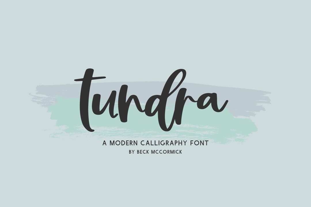 Tundra Script - Procreate Font, Modern Calligraphy Font, Cricut Fonts ...