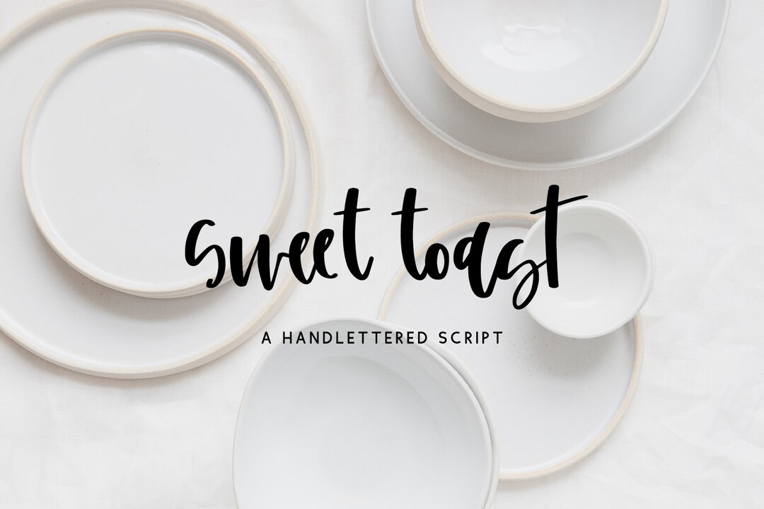 Sweet Toast Script Font: Modern Handwritten Brush Font - Etsy