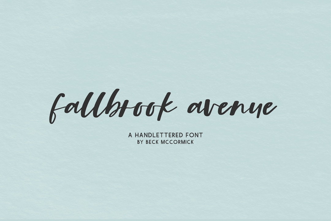 Fallbrook Avenue Cursive Font Goodnotes Font, Fonts for Cricut, Cute ...