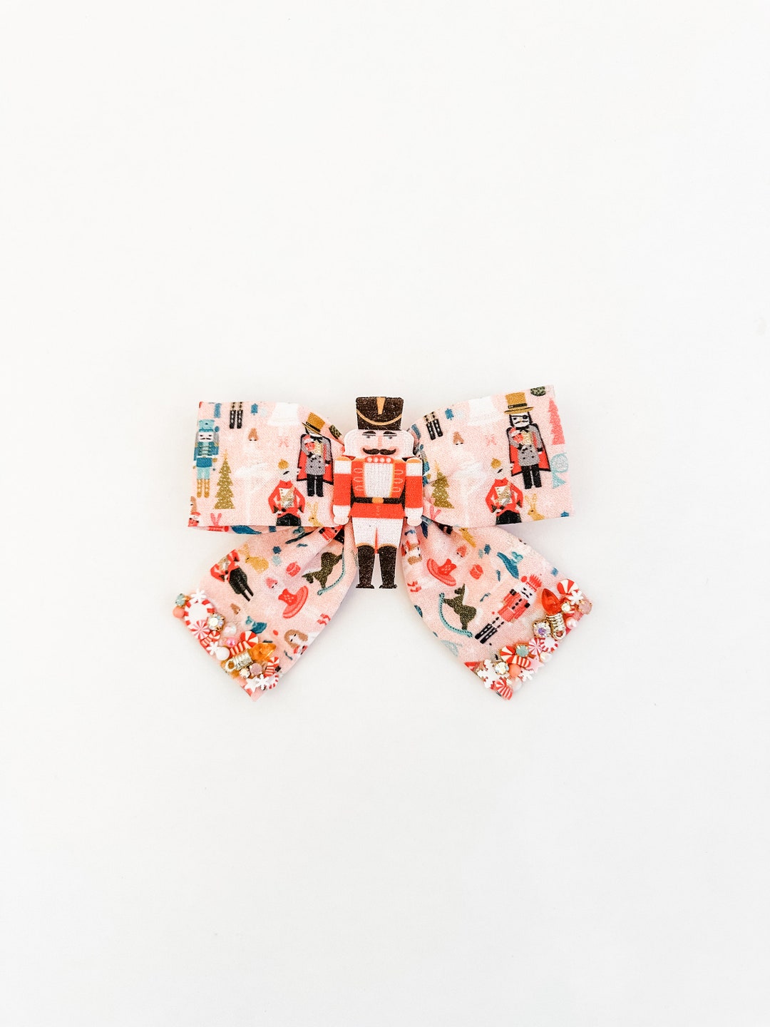 Gingerbread Christmas Bow Damsel Hair Bow - Etsy