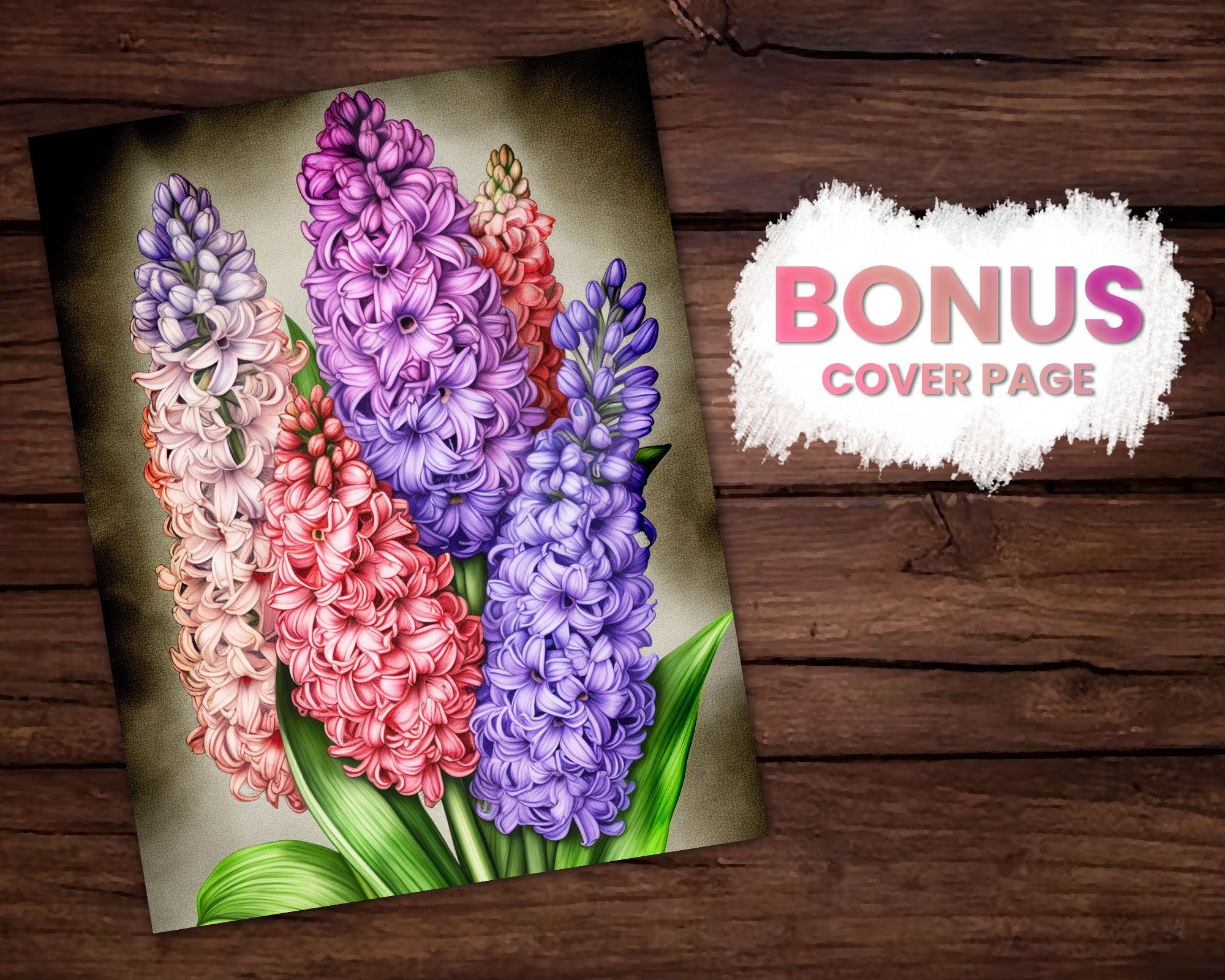 25 Flowers With Names Coloring Book, Adults Kids Instant Download ...