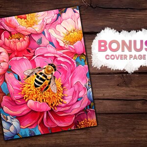 23 Honey Bee Love Coloring Book, Adults Kids Instant Download ...