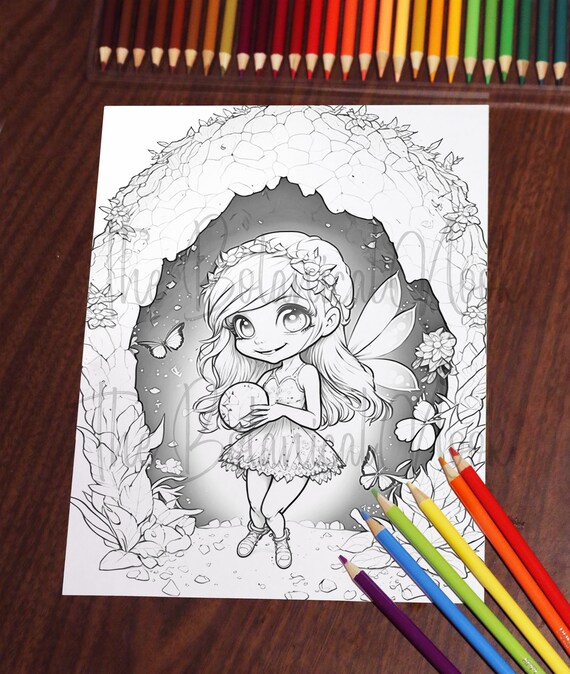 Chibi Disney Fairies Coloring Pages
