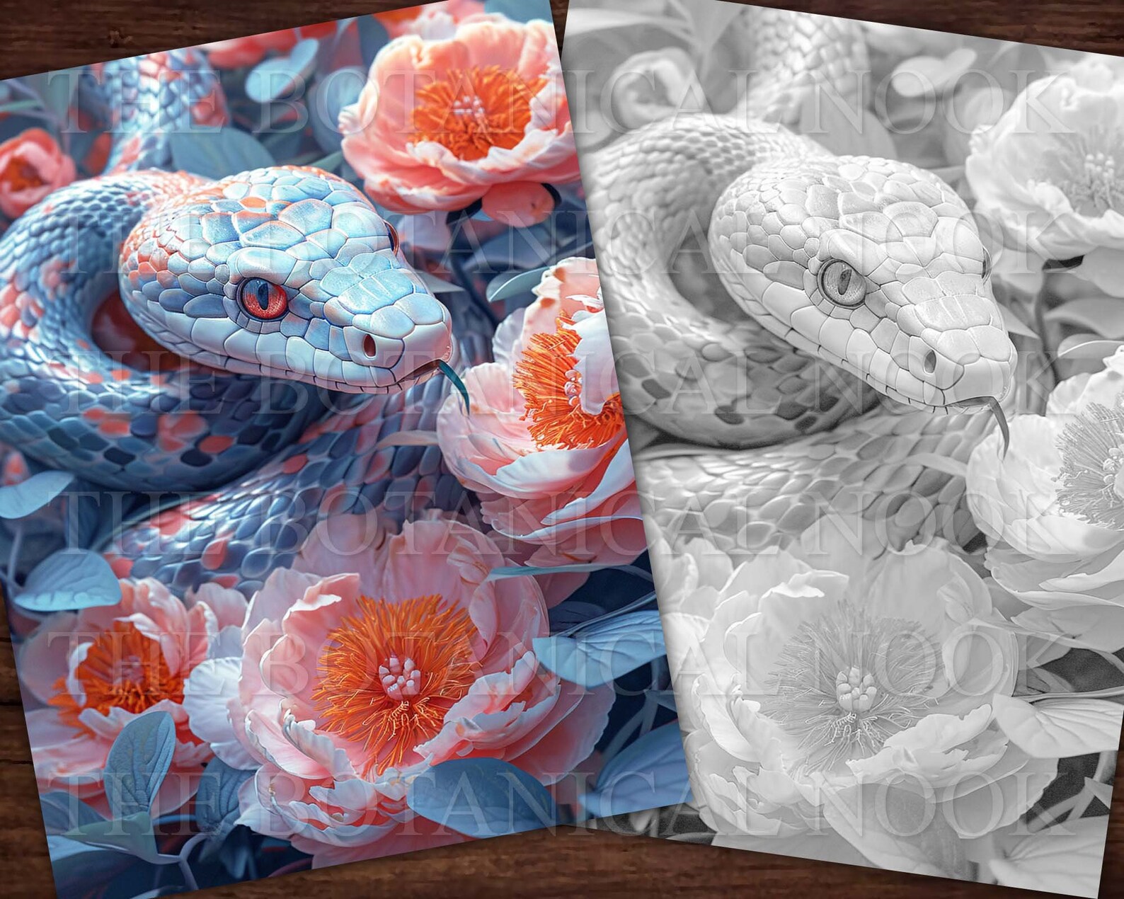 30 Fantasy Animals Variety Pack Coloring Pages Book, Adults + Kids ...