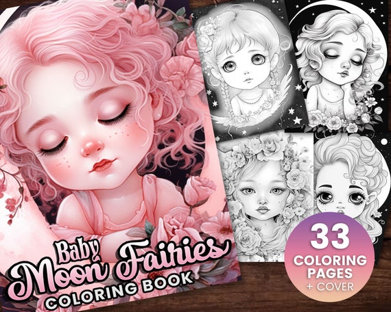 Moon Baby Colouring