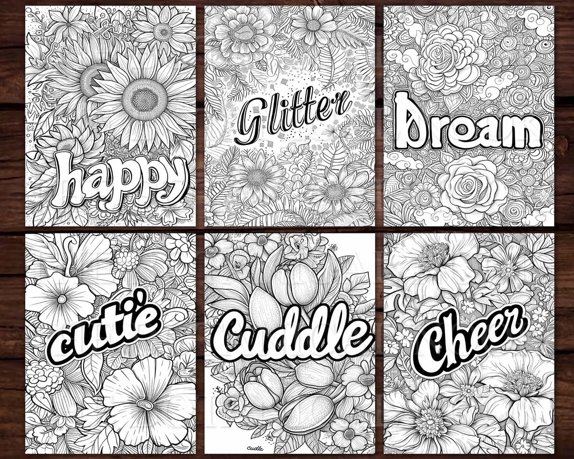 30 Happiness Activity Variety Pack Coloring Pages Book, Adults + Kids ...