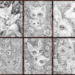 30 Animal Baby Wonders Variety Pack Coloring Pages Book, Adults + Kids ...