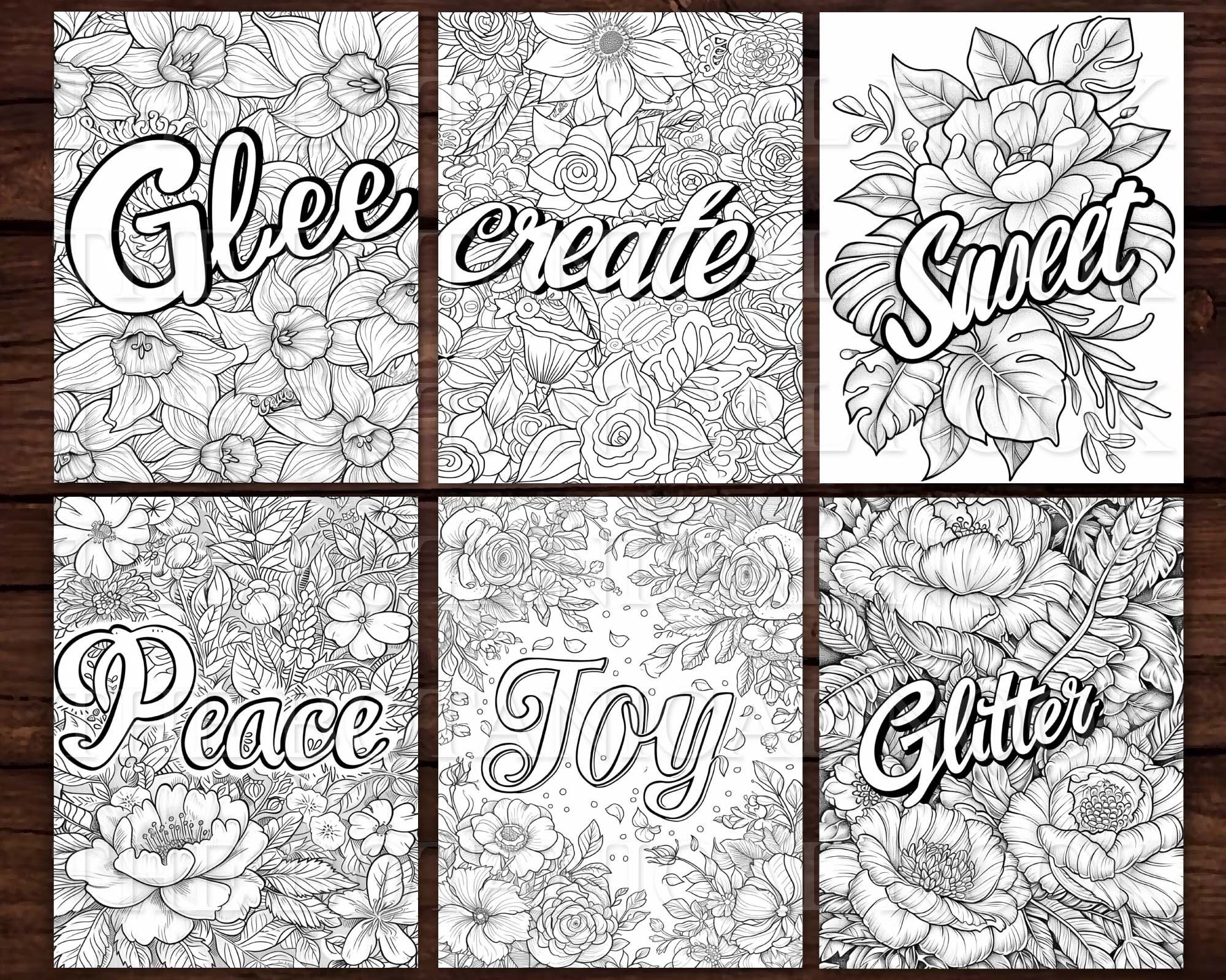 30 Happiness Activity Variety Pack Coloring Pages Book, Adults + Kids ...