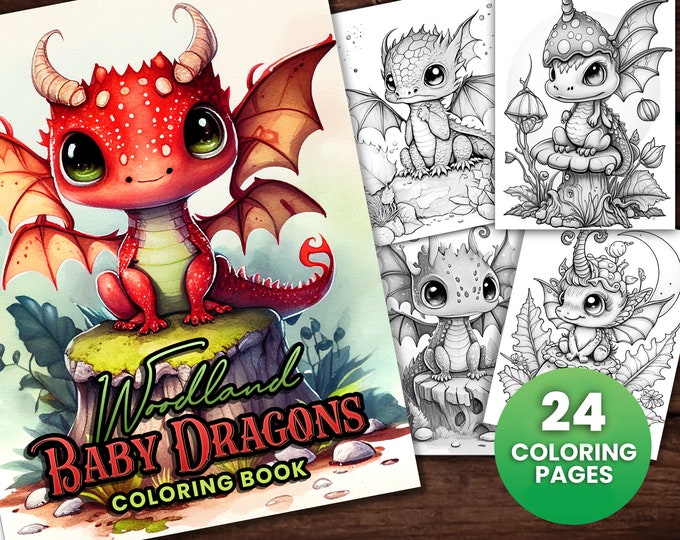 Relaxing Coloring Pages: Dragons 100 Pages - Etsy