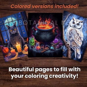 28 Potions & Spells Halloween Coloring Book, Adults + Kids- Download ...