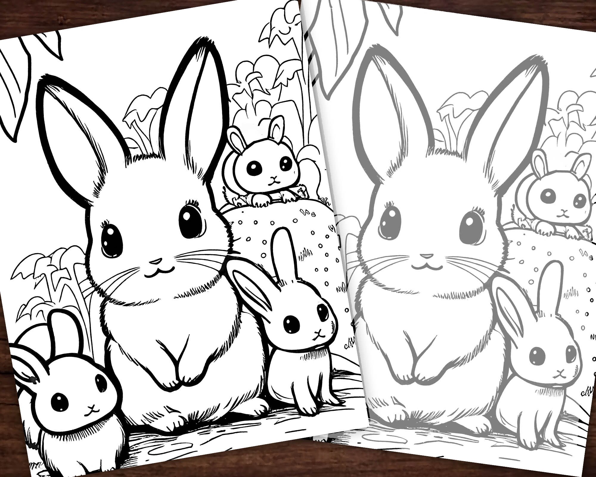 Rabbids Coloring Pages