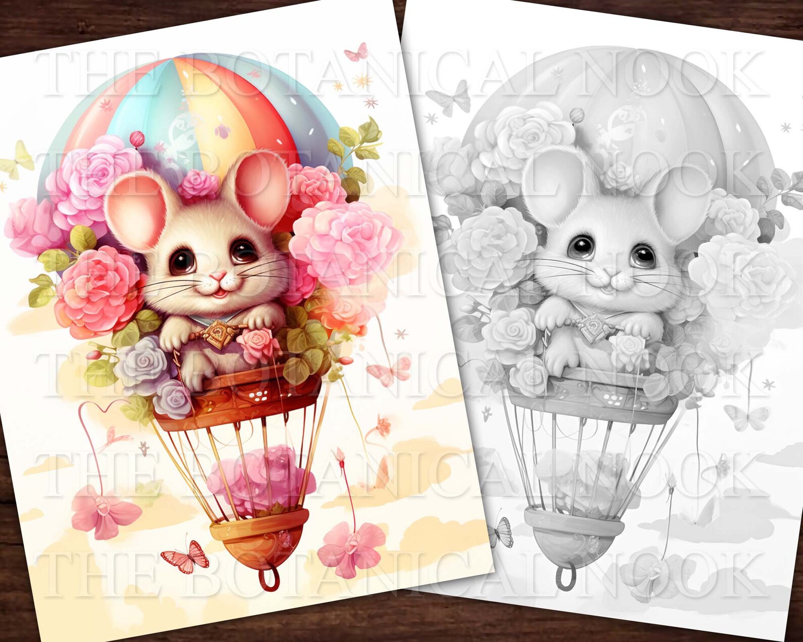 Cute Fun Mice Hobby Critters Cute Mouse Animal Coloring Page Book ...