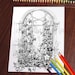 20 Blooming Windows Coloring Book Adults Kids Instant - Etsy
