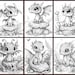 24 Baby Woodland Dragon Fantasy Coloring Page Book, Adults + Kids ...