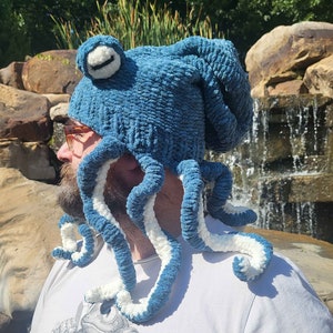 Octopus Hat Knitting Pattern - Instant PDF Download - Adult Size - Etsy
