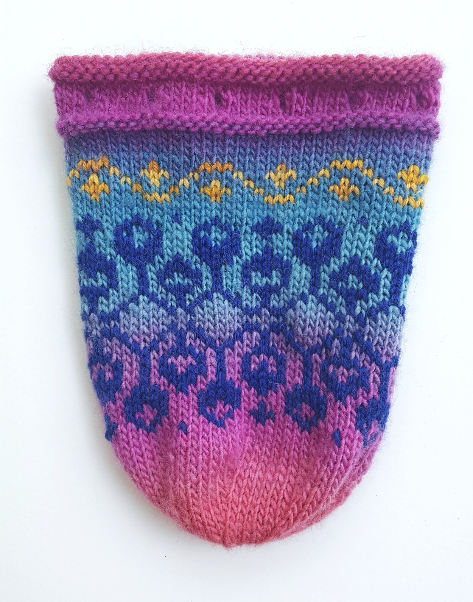 Twilight Garden Knit Drawstring Pouch Dice Bag - Etsy