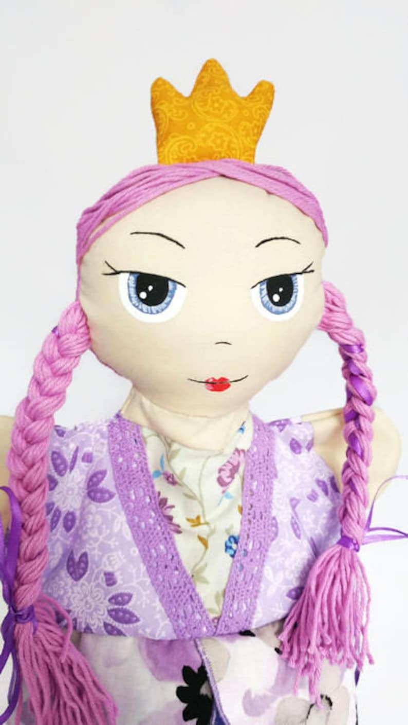Little Princess Doll Hand Puppet Princess Doll Handmade Toy - Etsy