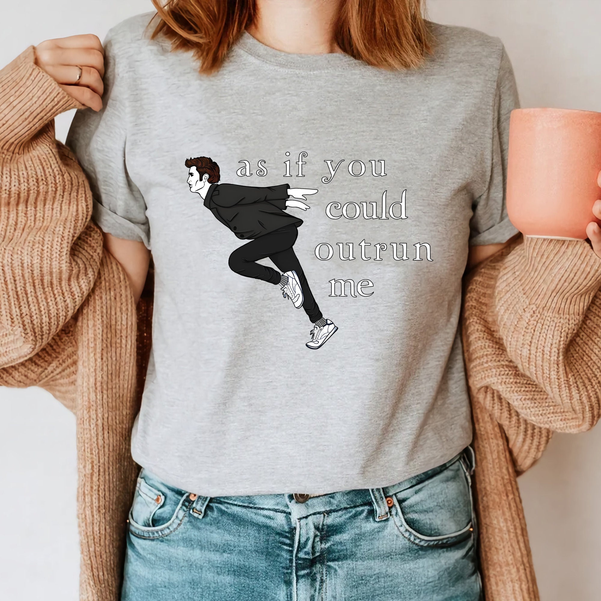 As If You Could Outrun Me Png 3.5 Inch Glitter Vinyl Svg - Etsy