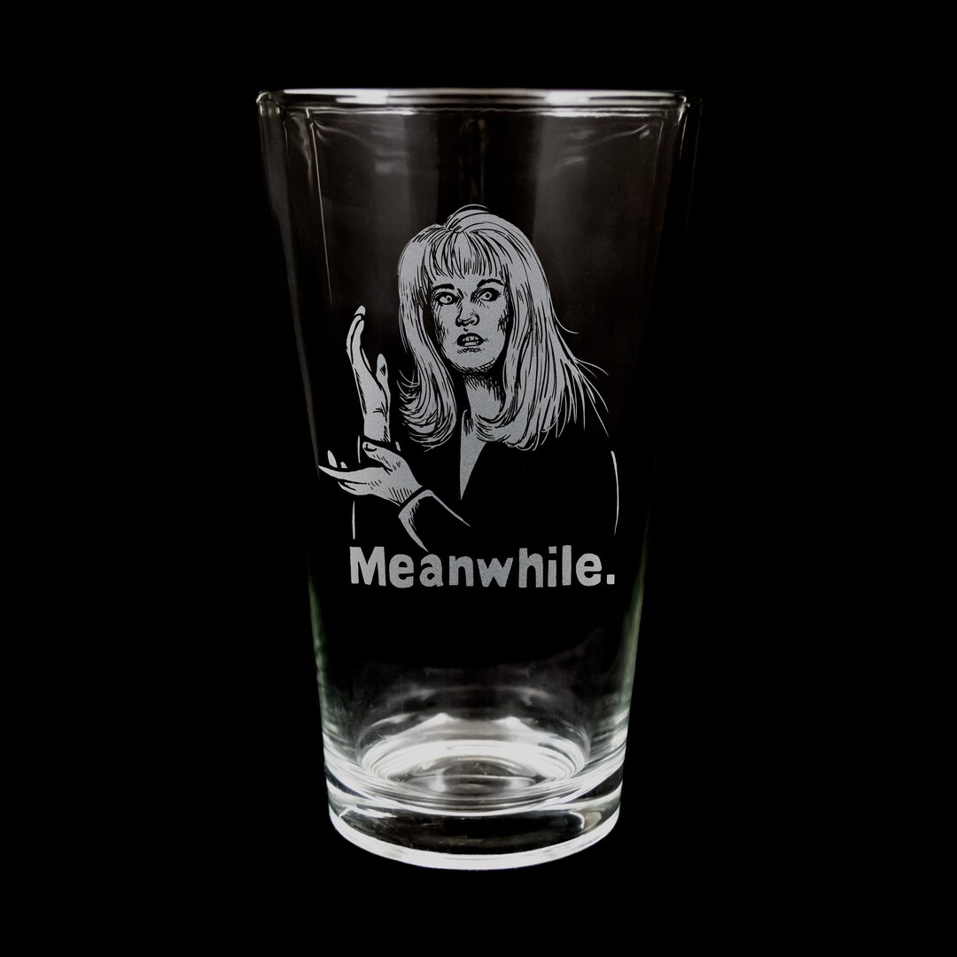 Fan Art Laura Palmer Meanwhile Engraved Beer Glass dishwasher Safe Twin ...