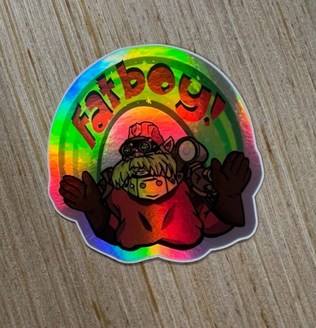 Fan Art DRG FATBOY Overclock Holographic Vinyl Sticker Laptop Decal - Etsy