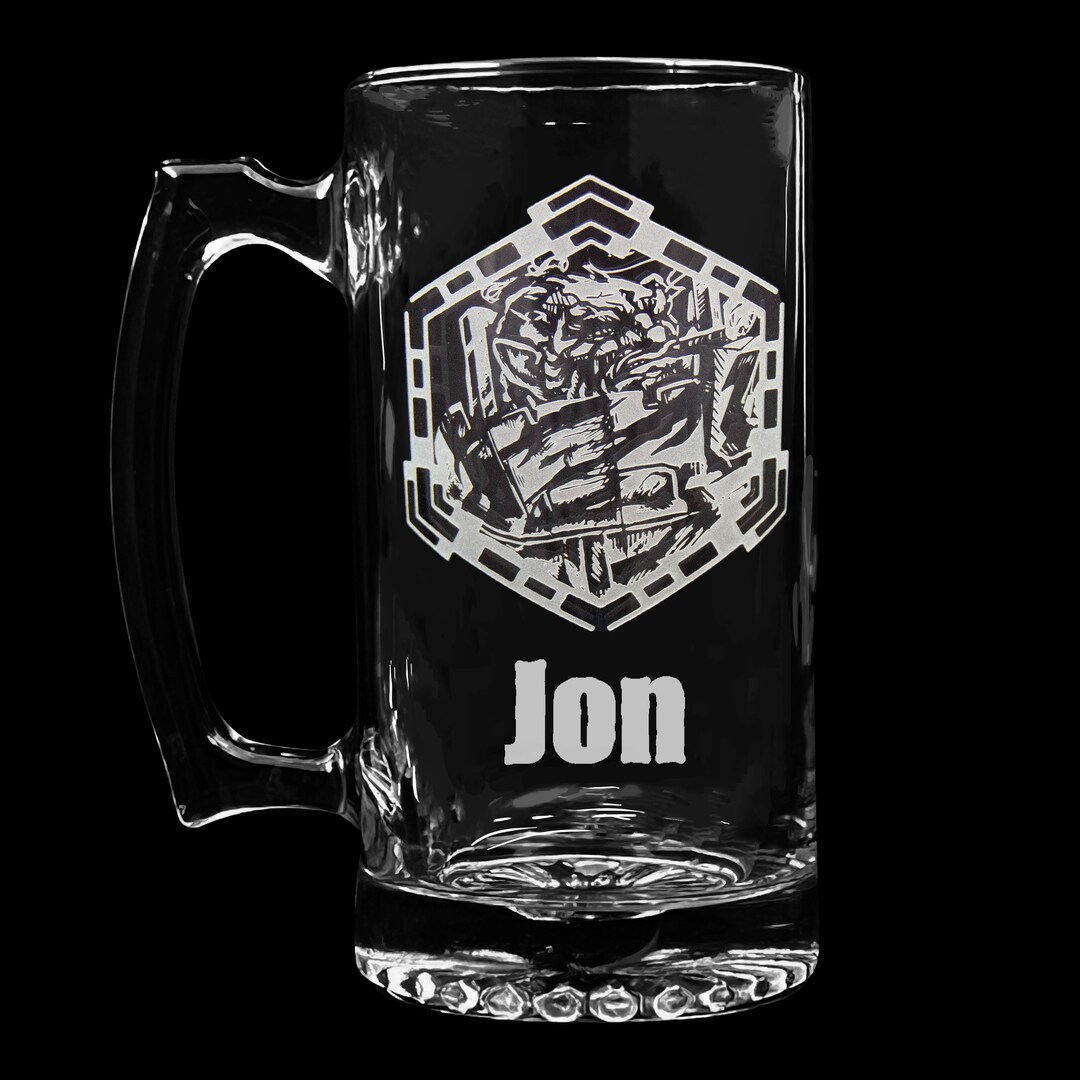 Fan Art DRG Gunner Sandblasted Engraved Beer Stein Mining Dwarf - Etsy