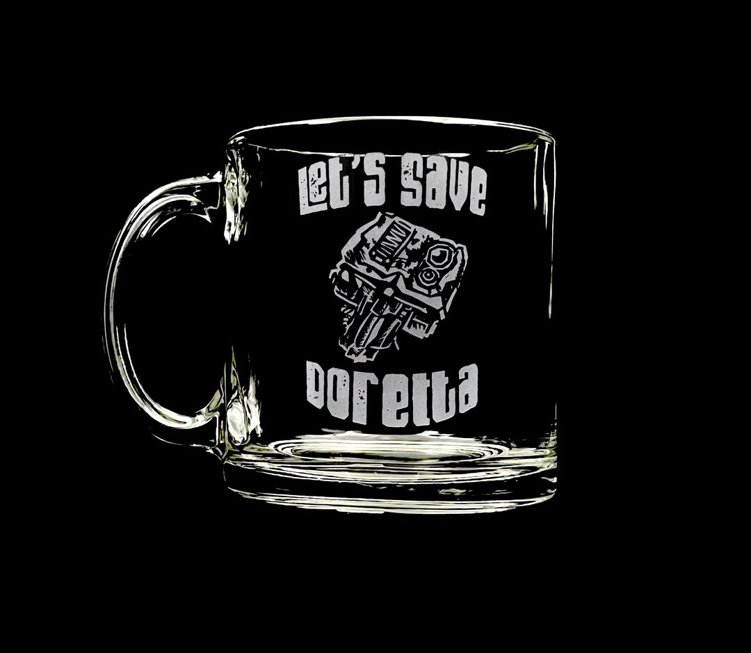FAN ART Doretta Drilldozer Cheer Engraved Mug DRG Coffee Cup - Etsy