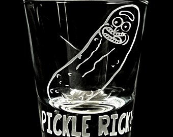 Rick and Morty Glass - Etsy