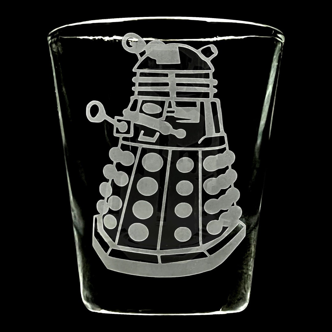 Fan Art Dalek Doctor Who Engraved Shot Glass - Etsy