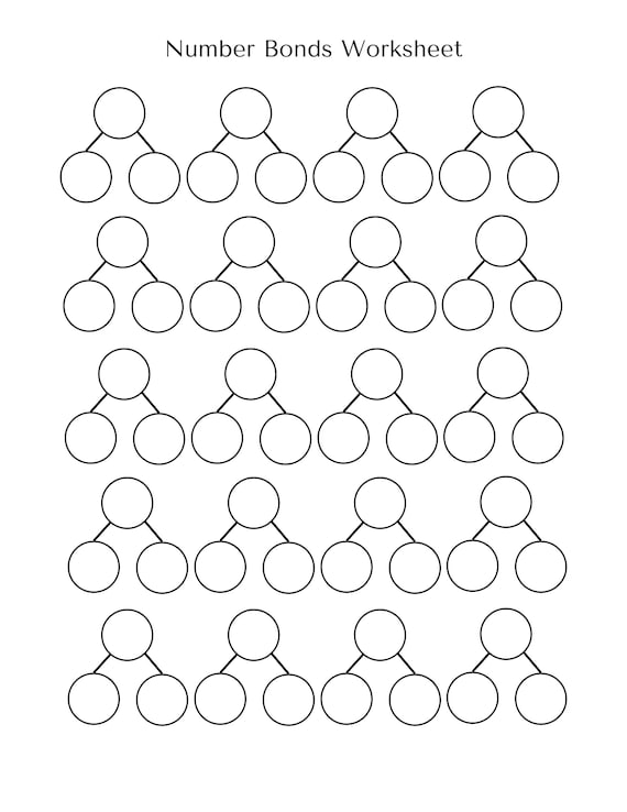 First Grade Number Bonds