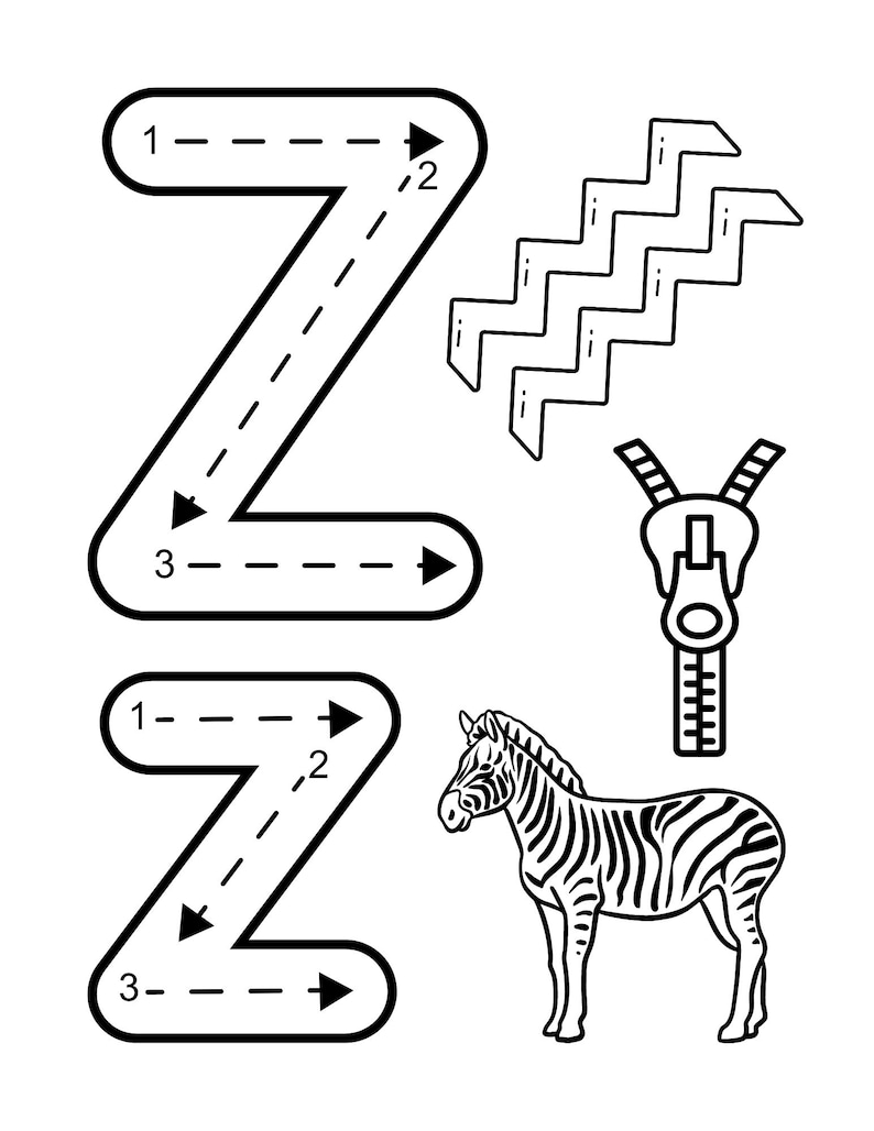 ABC Coloring Pages Worksheet Alphabet Primary Preschool Kindergarten ...