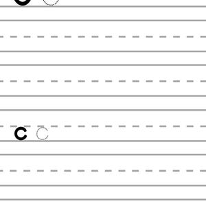 Handwriting Penmanship Worksheets Alphabet Primary Preschool ...