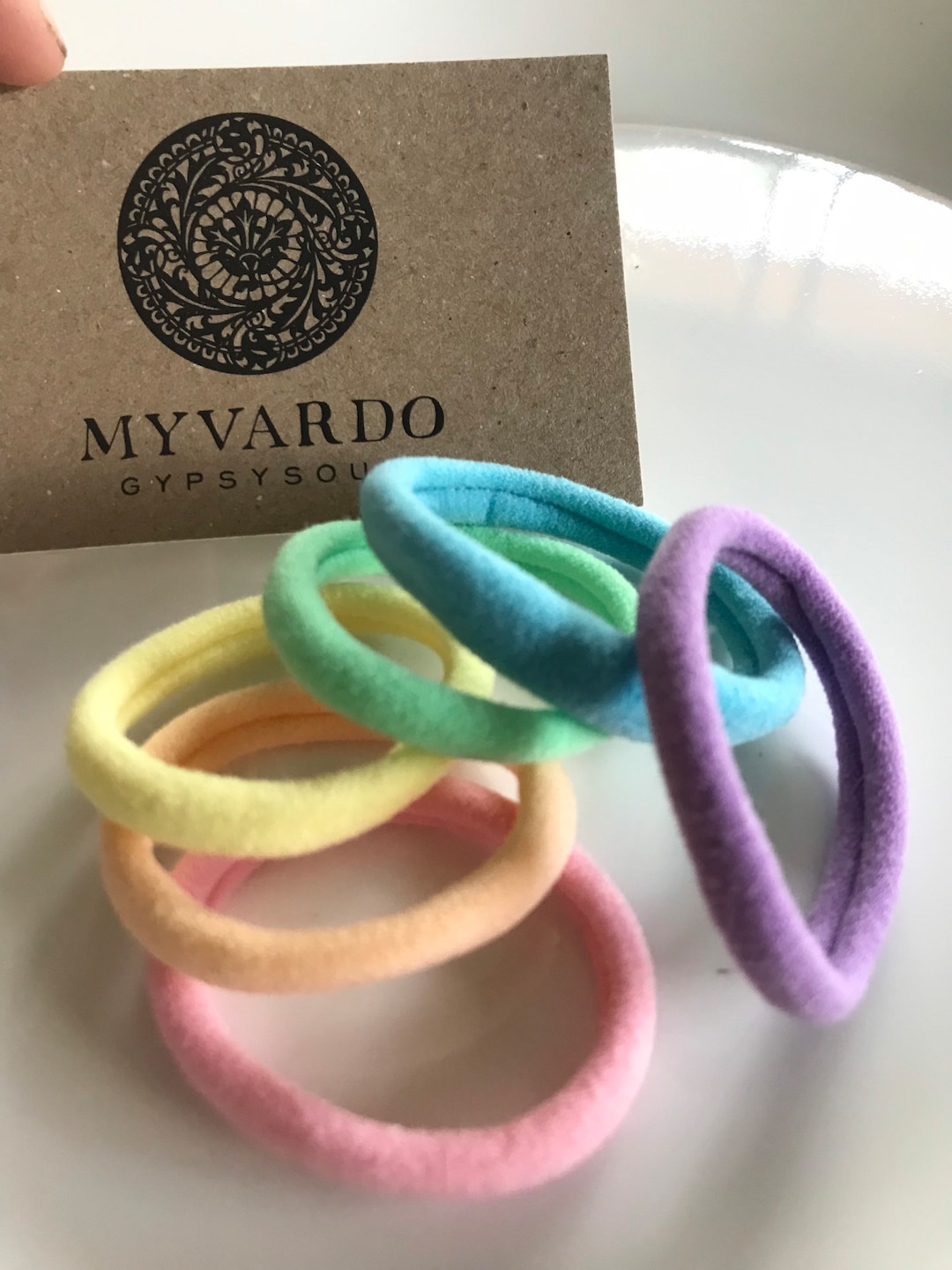 Pastel Rainbow Snag Free Hair Band Packs for School, Hairbands for ...