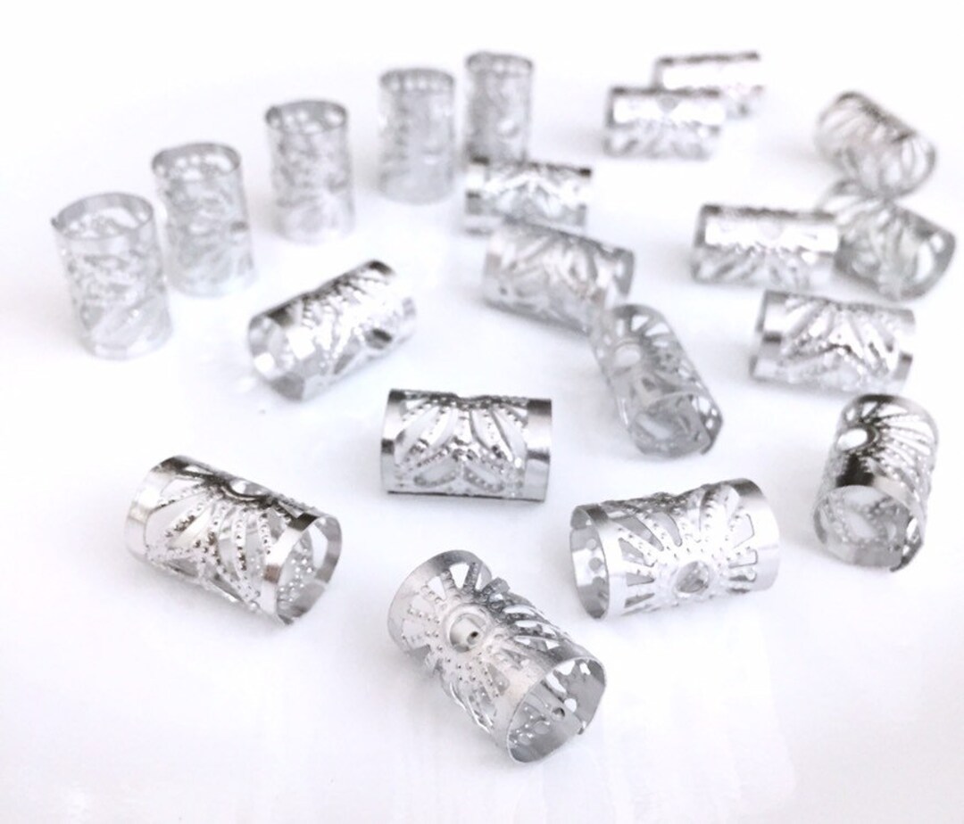 Silver Dreadlock Beads