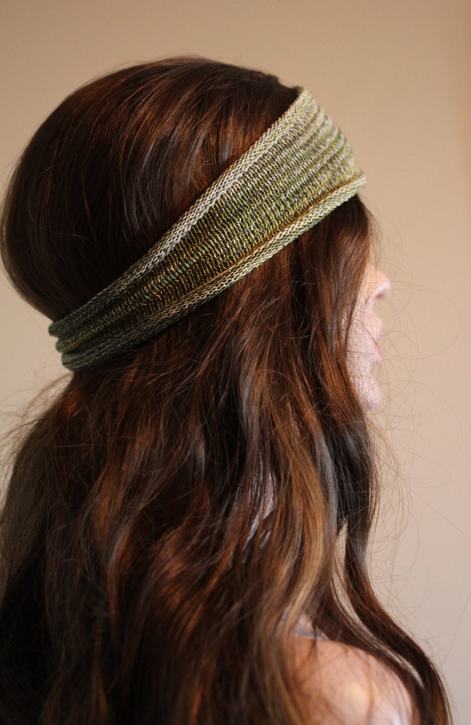 Color Block NARROW Womens Knit Crossfit Headband Boho - Etsy